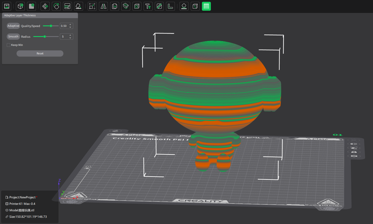 Adaptive Layer Height | Creality Wiki