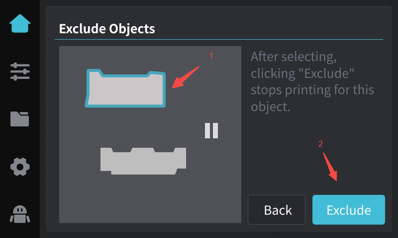 Object Exclusion/Problem Model Skip Function Tutorial | Creality Wiki