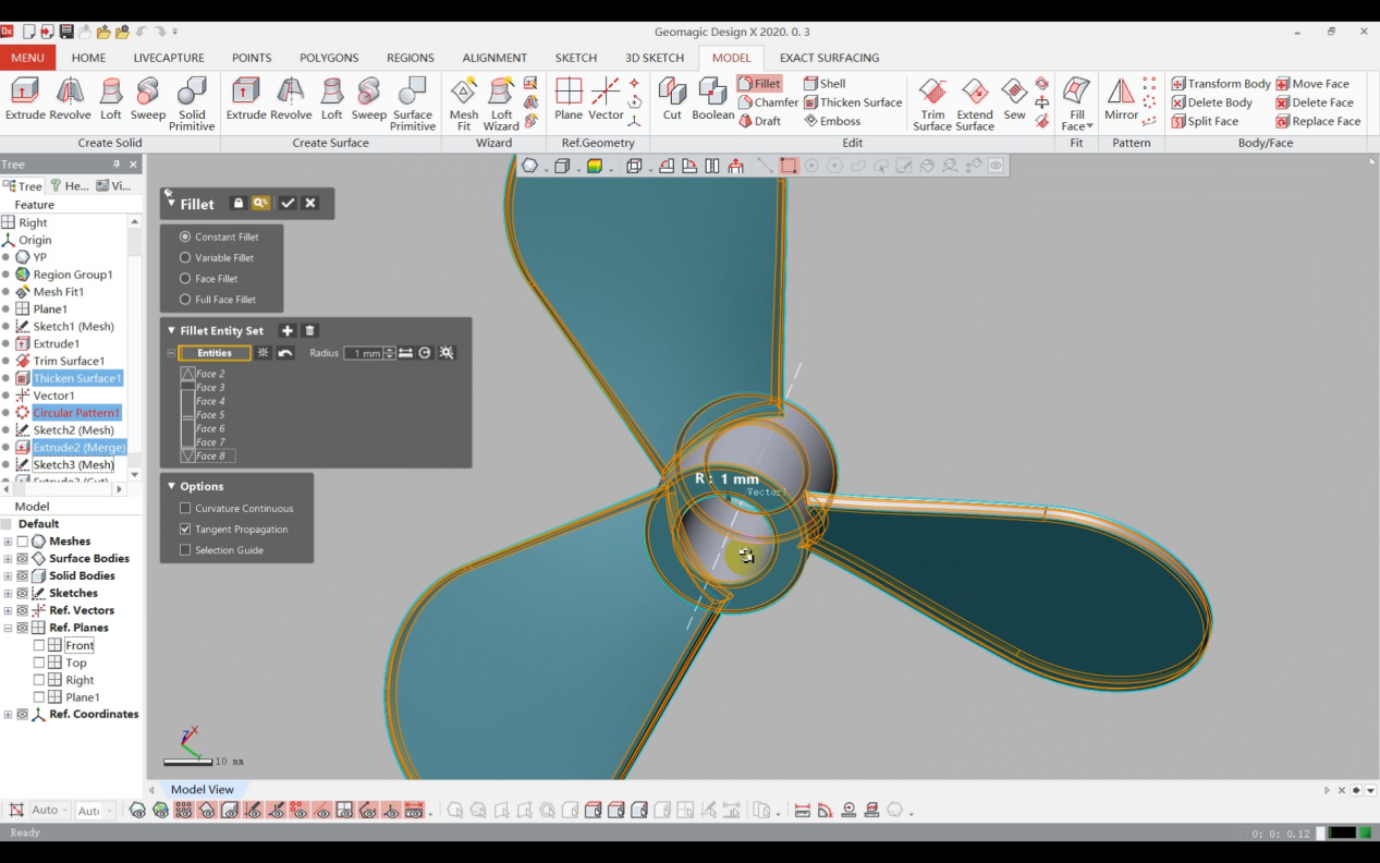 Propeller Reverse Modelling | Creality Wiki