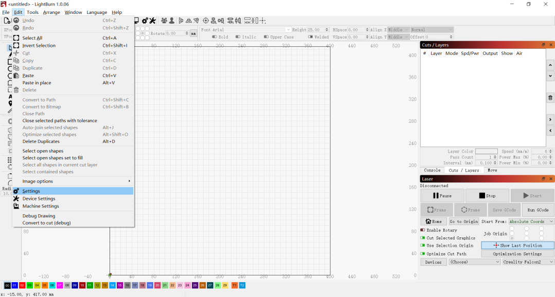 LightBurn Software Compatibility Machine Tutorial | Creality Wiki